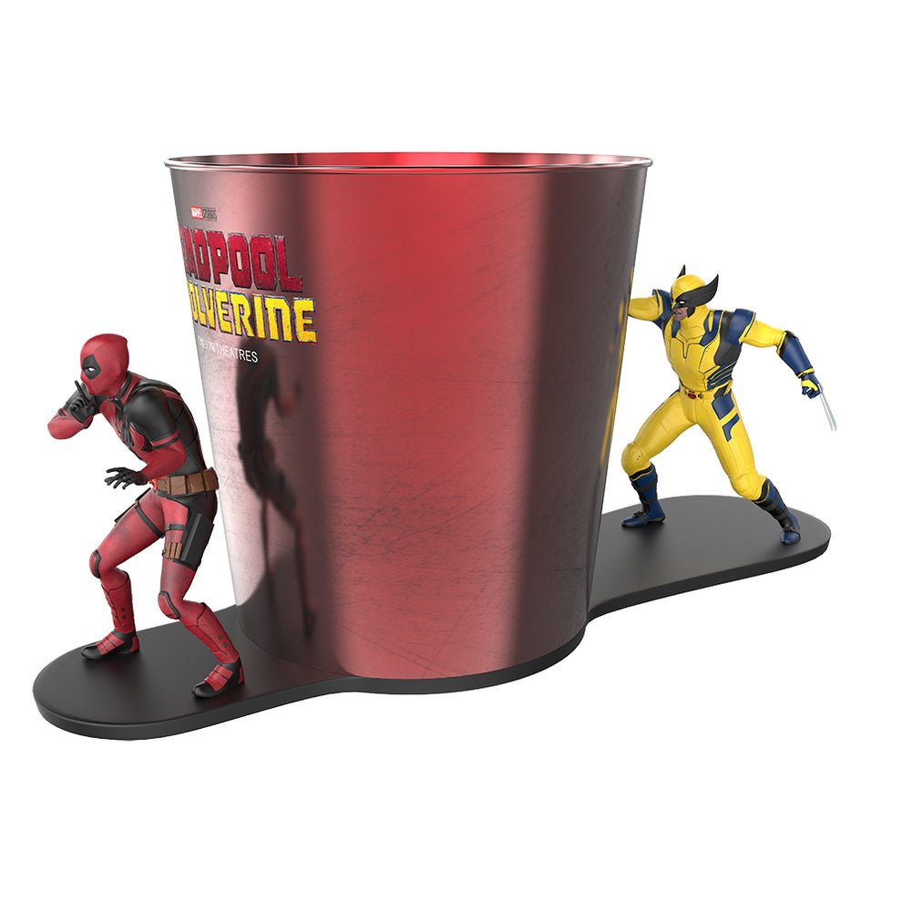 Deadpool & Wolverine Popcorn Bucket with Figures | Marvel Collectible ...