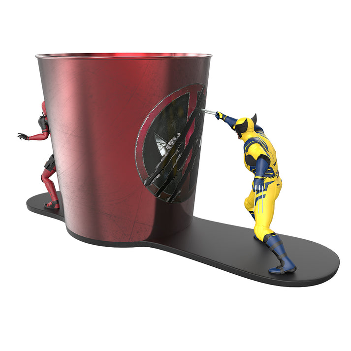 Deadpool & Wolverine Popcorn Bucket with Figures | Marvel Collectible ...